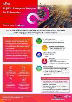 Download brochures for Fujitsu Enterprise Postgres