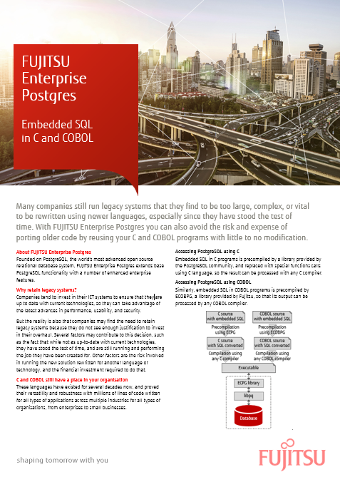 PostgreSQL white papers | Fujitsu