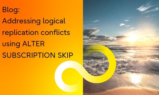 Addressing logical replication conflicts using ALTER SUBSCRIPTION SKIP Addressing logical replication conflicts using ALTER SUBSCRIPTION SKIP