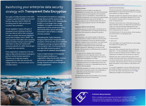 Transparent Data Encryption | PostgreSQL | Fujitsu