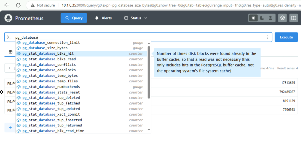 Fujitsu Enterprise Postgres monitoring with Prometheus