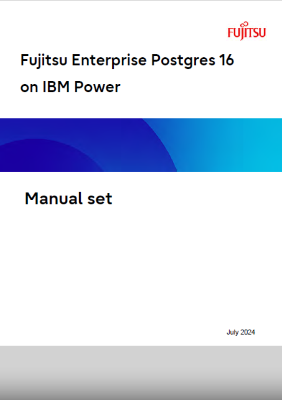Fujitsu Enterprise Postgres manuals